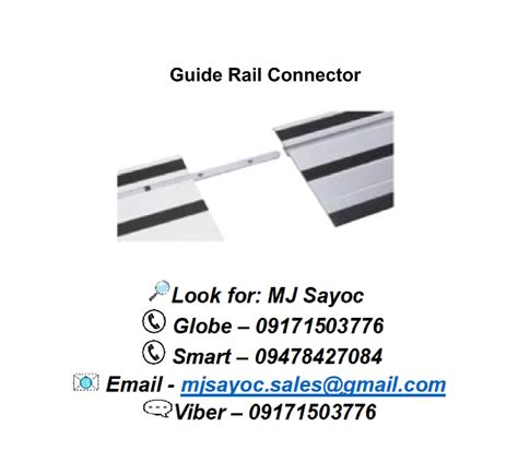 Guide Rail Connector Commercial Industrial Construction Tools Equipment On Carousell
