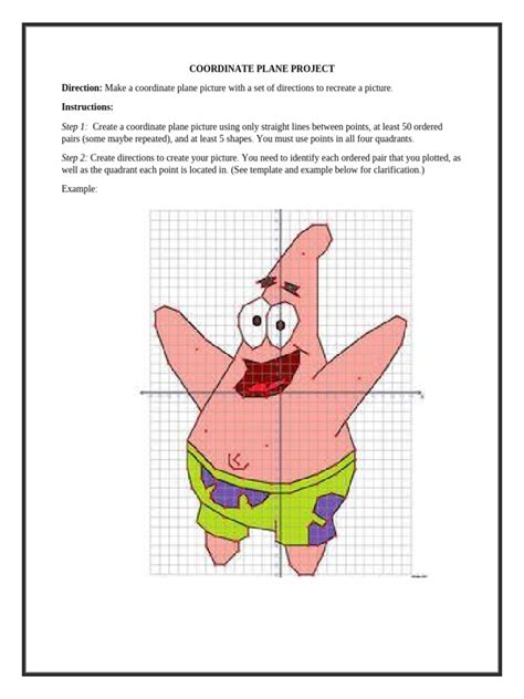 Coordinate Plane Project Pdf Cartesian Coordinate System Geometry