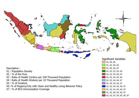 The Distribution Of The Grouping Of Provinces In Indonesia Based On