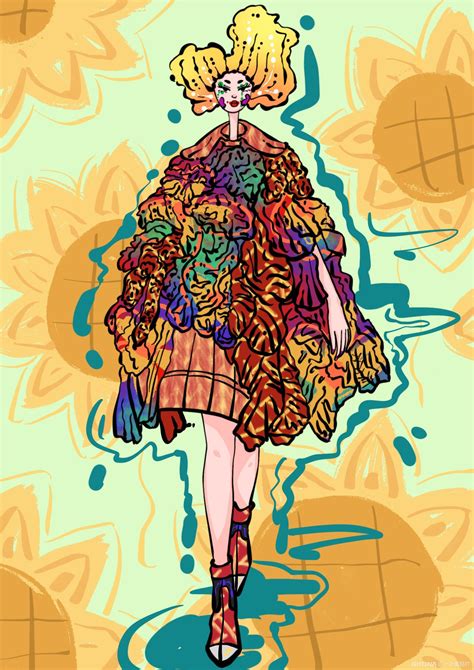 时装插画 少女系风格插画设计作品 设计人才灵活用工 设计dna