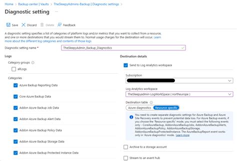 Configure Azure Backup Email Reporting Thesleepyadmins