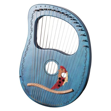 Lyre Harp 16 String Harp Heptachord Solid Wood Lye Grandado