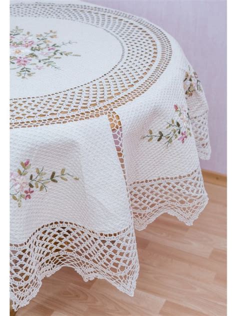 Обвязка скатерти крючком