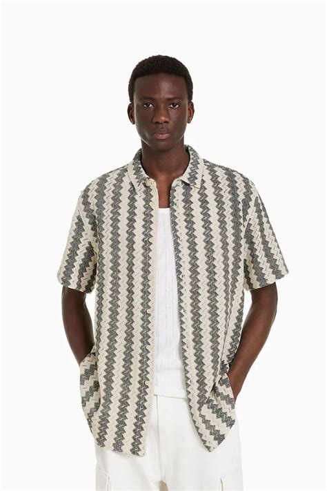 Herrskjortor Ny Kollektion Bershka Herrkläder Herrskjorta Skjortor