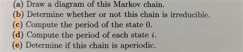 Solved Problem Consider A Markov Chain Made Up Of Chegg