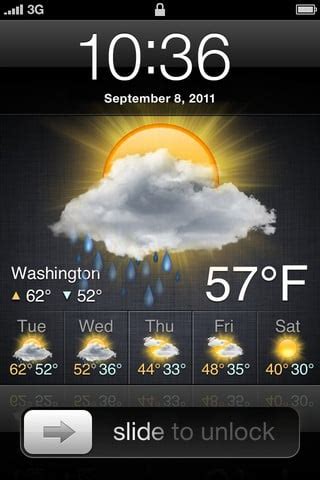 Lock Screen Weather App Adds Weather To The IPhone Lock Screen IMore