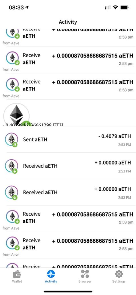 Misalignment Which Might Be Triggered By An Actvitiy View In The Default ERC20 TokenScript