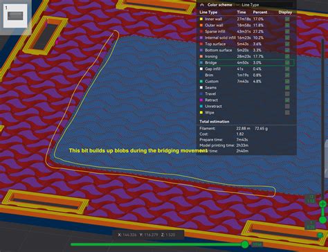 x1c nozzle colliding the grid infill and blobs bambu lab x1 series