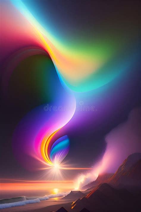 3d Rendering Of Abstraction Background Glowing In The Ultraviolet
