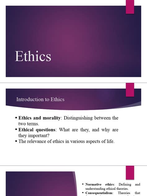 Ethics Pdf Morality Objectivity Philosophy