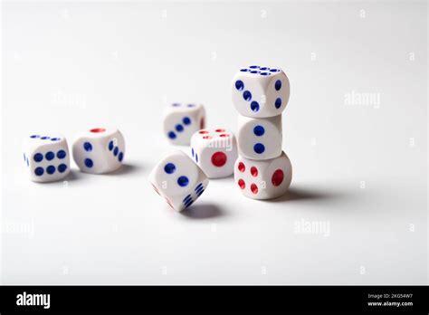 Cubes With Numbers On White Background Dice Stock Photo Alamy