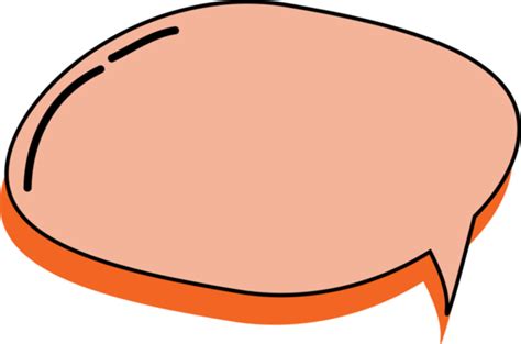Speech Bubble Orange Pngs For Free Download