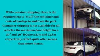 Car Shipment Guide Simba Shipping PPT