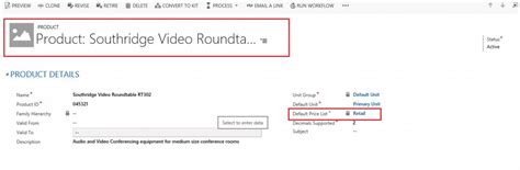 Set Default Price List Field On Product As Read Only In Dynamics Crm