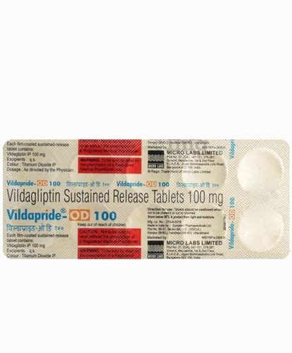 Vildagliptin Sustained Release Tablet 100 Mg Packaging Size 10 10 At ₹ 250 Stripe In Nagpur