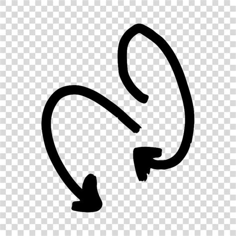 2 Curved Arrow PNG Free Download