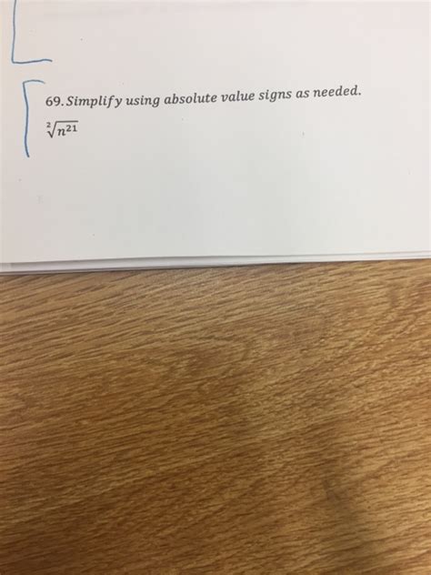 Solved Simplify Using Absolute Value Signs As Needed L Chegg