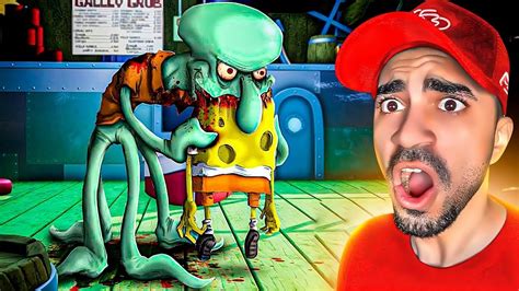 سبونج بوب مخطوف من شفيق المرعب لا تلعب هاي اللعبة Realtime