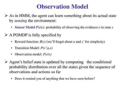 Ppt Computer Science Cpsc 502 Lecture 14 Partially Observable Markov
