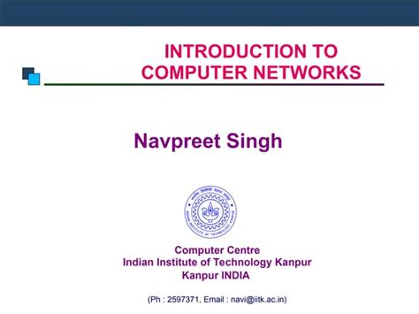 Lecture1ppt Computer Networks Introduction Ppt