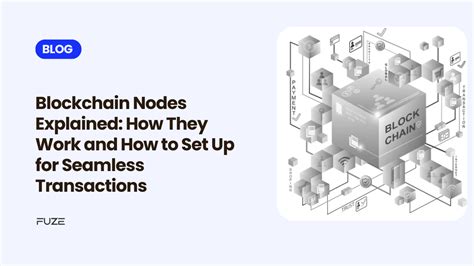 Blockchain Nodes Explained How They Work And How To Set Up For Seamless Transactions Fuze Blog
