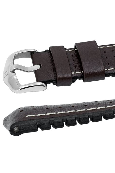 Hirsch Tiger Perforated Performance Replacement Watch Strap Brown