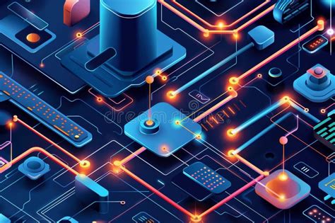 Abstract Representation Of Machine Learning Processes Highlighting The Journey From Data To