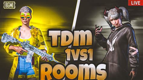 1VS1 LIVE TDM ROOMS | BGMI LIVE 1VS1 TDM ROOMS | 1V1 TDM LIVE CUSTOM ROOMS - YouTube