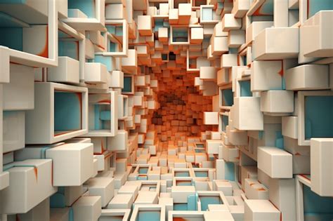 premium ai image geometry unleashed exploring modern 3d abstract