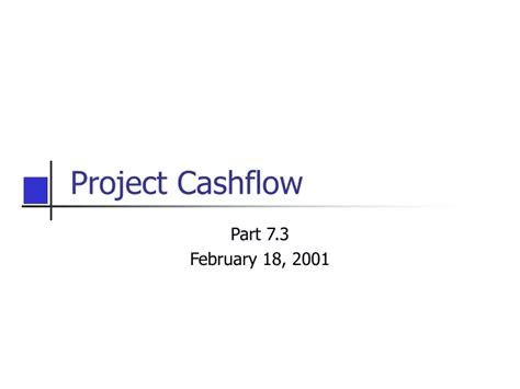Ppt Project Cashflow Powerpoint Presentation Free Download Id9491025