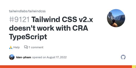 Tailwind Css V2x Doesnt Work With Cra Typescript · Tailwindlabs