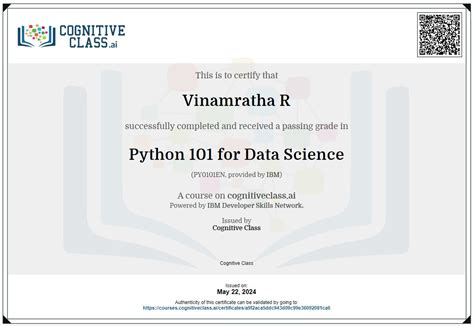 Python Datascience Ibmdeveloperskillsnetwork Vinamratha R Jagirdar