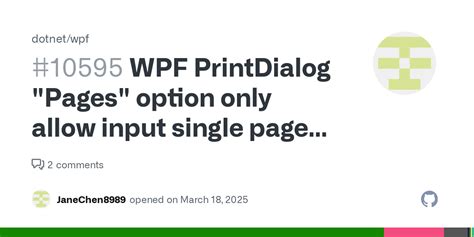 WPF PrintDialog Pages Option Only Allow Input Single Page Range It Should Support Multiple