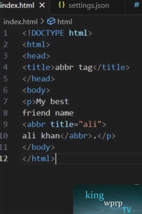 Html Abbr Tag Htmlcss Webdevelopment Htmlacademy Webprogramming
