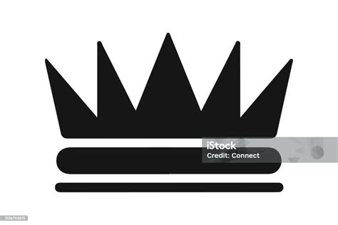 크라운 아이콘입니다 왕 표지판 여왕의 상징 공주 상징 왕실 럭셔리 제국의 아이콘 블랙 골드 색상 벡터 기호입니다 검은색에 대한 스톡 벡터 아트 및 기타 이미지 Istock