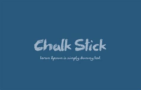Chalk Stick Font Free Download Fonty Fonts