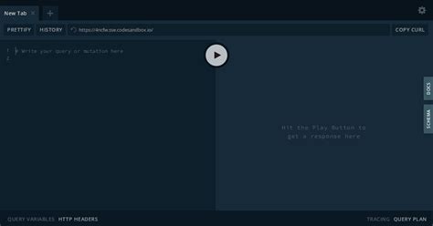 Graphql Server Codesandbox
