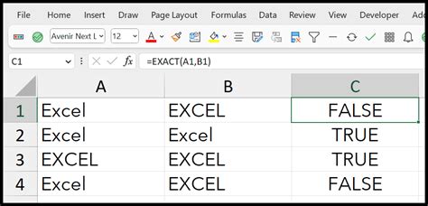 How To Compare Two Strings Text In Excel Formula