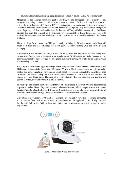 Iot Security Penetration Testing Of White Label Cloud Based Iot Camera Compromising Personal