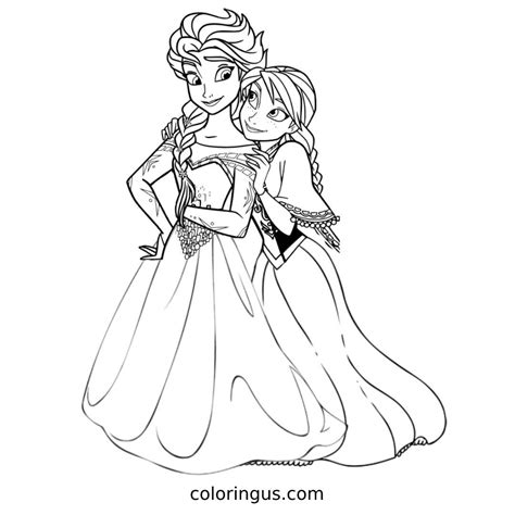 Frozen Queen Elsa Coloring Page