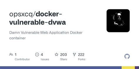 Github Opsxcq Docker Vulnerable Dvwa Damn Vulnerable Web Application Docker Container