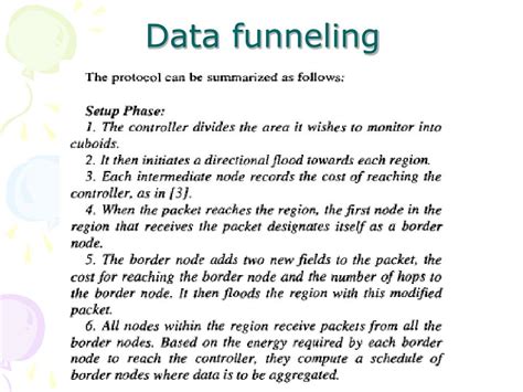 ppt data funneling routing with aggregation and compression for