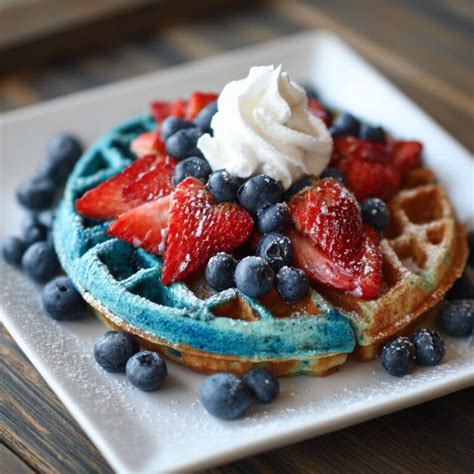 Blue Waffle Recipe Easy Fluffy Breakfast Waffles
