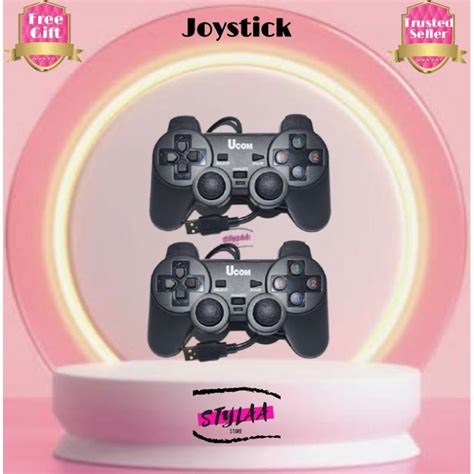 Usb Twin Pc Joystick Double Handle Gamepad Vibration Game Controller Shopee Malaysia