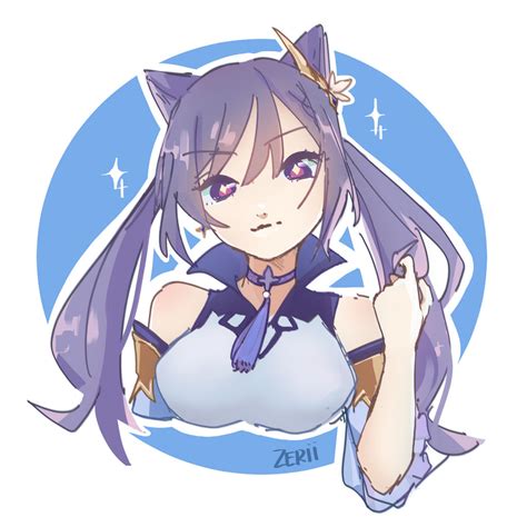 Keqing Pfp Commission By Zeriiro On Deviantart
