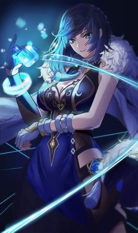 Yelan Genshin Impact Drawn By User Wwzr Danbooru