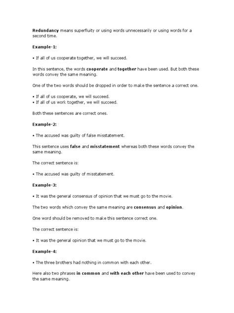Redundancy Pdf Sentence Linguistics