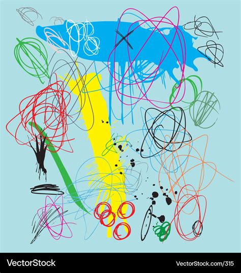 Ink And Scribble Royalty Free Vector Image Vectorstock