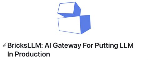 [gn] bricksllm llm을 위한 ai gateway 읽을거리and정보공유 파이토치 한국 사용자 모임
