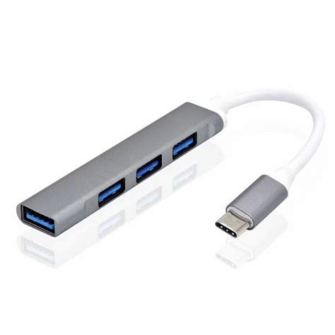 Usb Type C In To Usb Hub Expander Ultra Thin Mini Portable Port Usb Hub Usb Power
